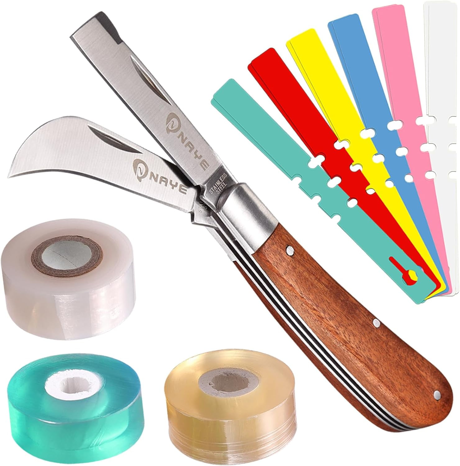 Grafting Gardening Knife,2-5/8" Curved Straight Blades Garden Knife for ...