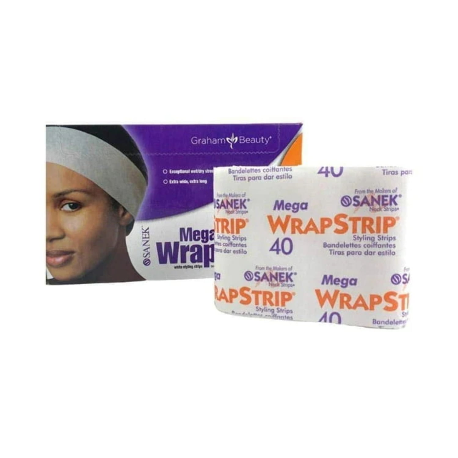 Graham Beauty - SANEK Mega Wrap Strip WHITE - Walmart.com