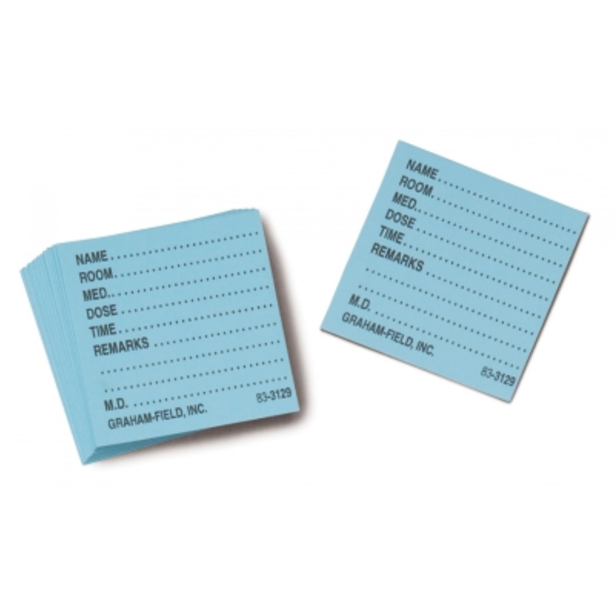 Graham-Field Medicine Card - Blue, Box of 500 - Model 3129 BL - Walmart.com