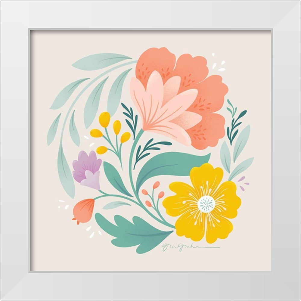 Graham, Gia 26x26 White Modern Wood Framed Museum Art Print Titled ...