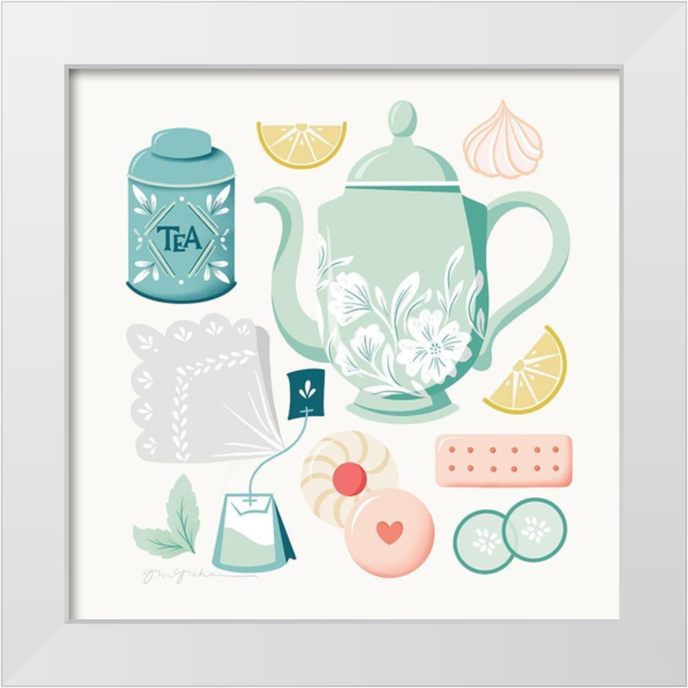 Graham, Gia 26x26 White Modern Wood Framed Museum Art Print Titled ...