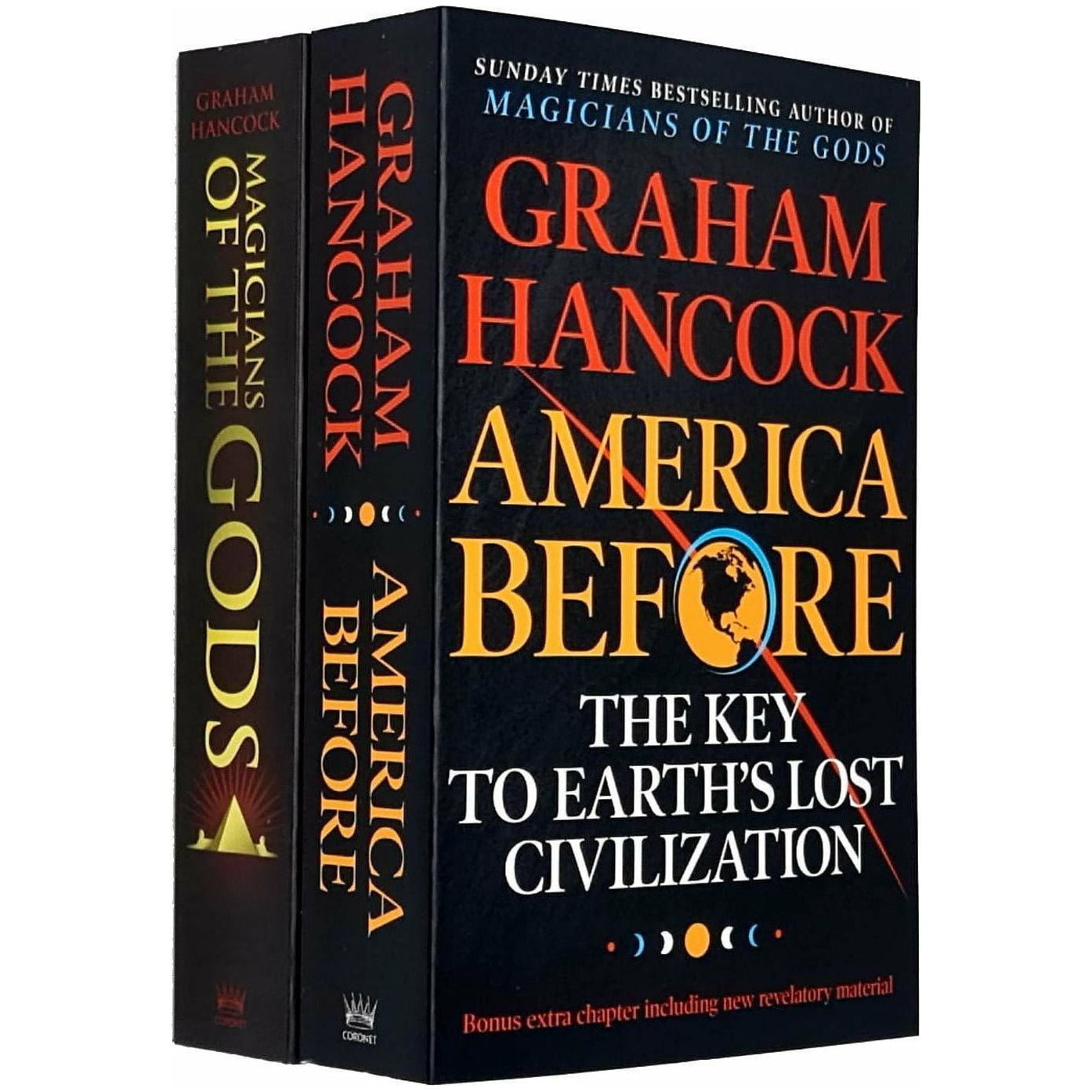 Graham Hancock 2 Books Collection Set Magicians of the Gods and America ...