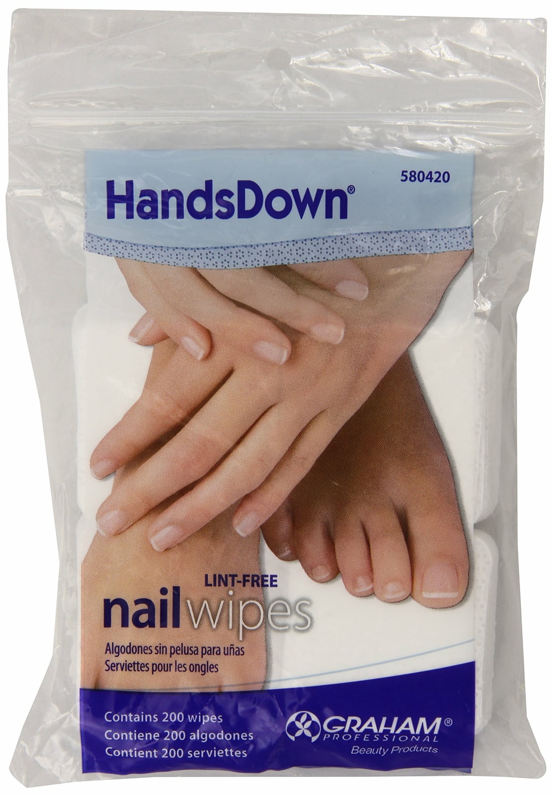 Graham HandsDown Lint-Free Nail Wipes 200 ct - Walmart.com