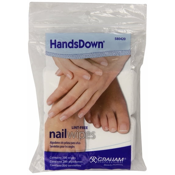 Graham HandsDown Lint-Free Nail Wipes 200 ct - Walmart.com
