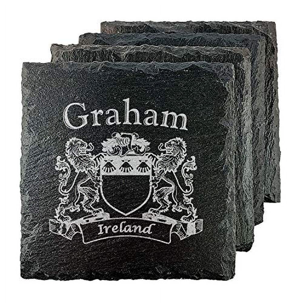 Graham Irish Coat of Arms Slate Coasters - Set of 4 - Walmart.com