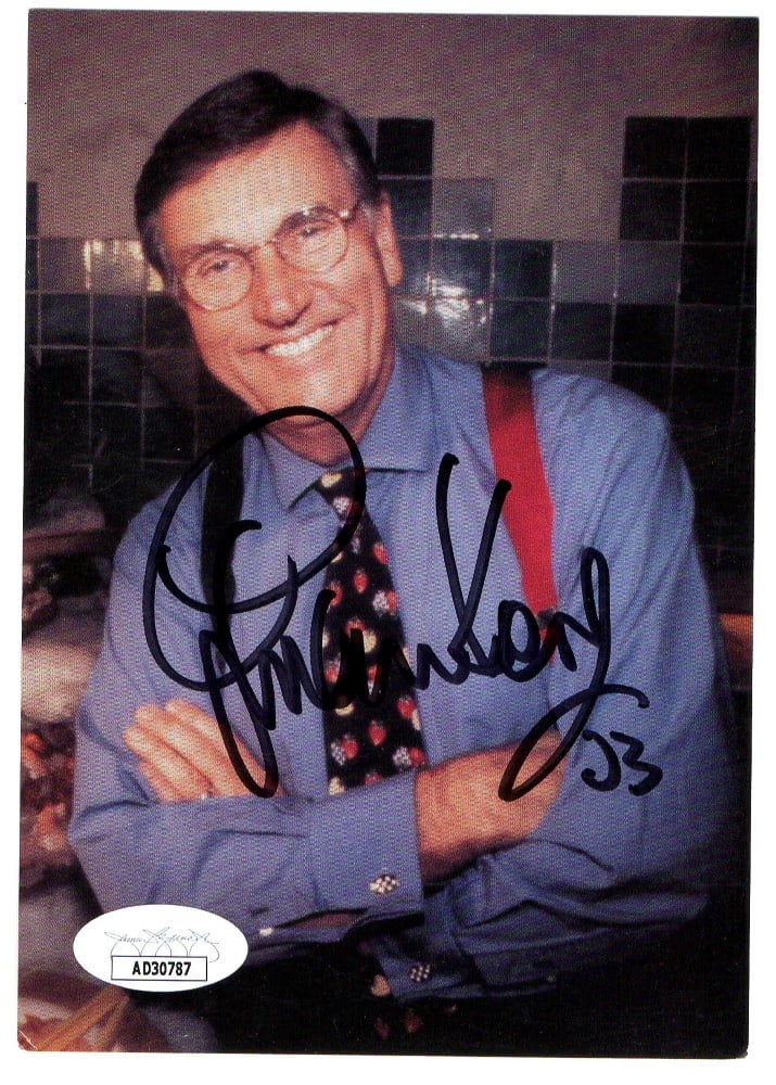 Graham Kerr Signed Autographed Postcard Photo The Galloping Gourmet JSA ...