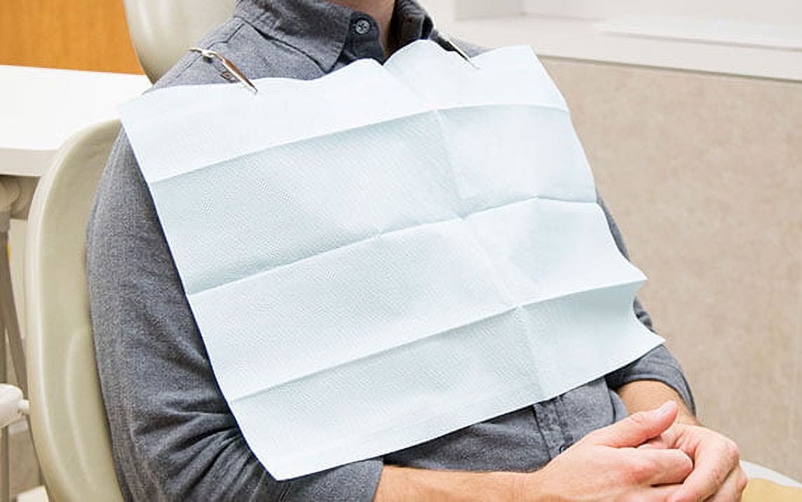 Graham Medical Disposable Adult Bibs, White, 500 Count - Walmart.com