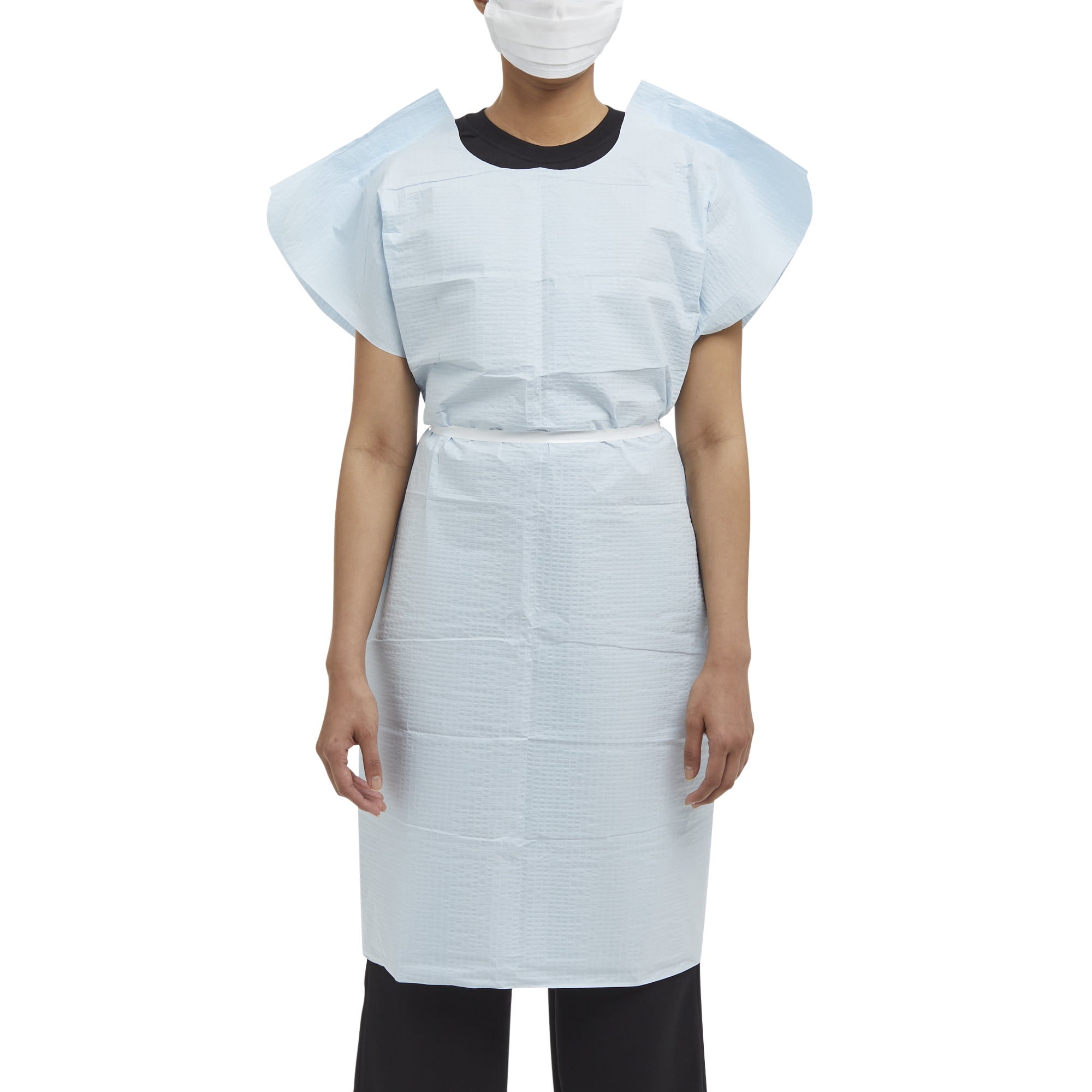 Graham Medical Disposable Adult Tissue-Poly Exam Gown Medium / Large 50 ...