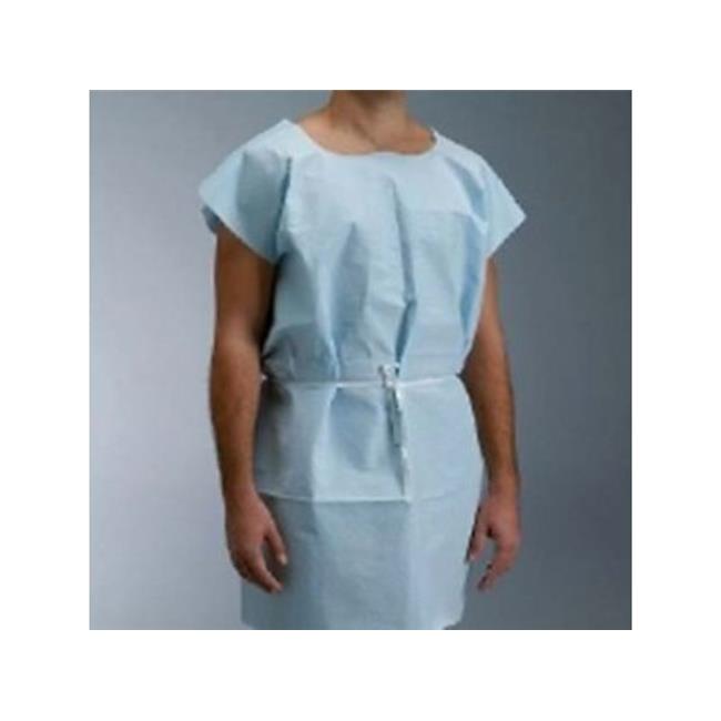 Graham Medical Products 162226-CS Patient Exam Gown, Blue - Medium ...