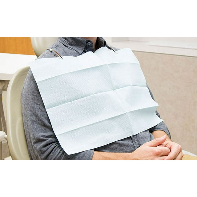 Graham Medical Disposable Adult Bibs, White, 500 Count - Walmart.com