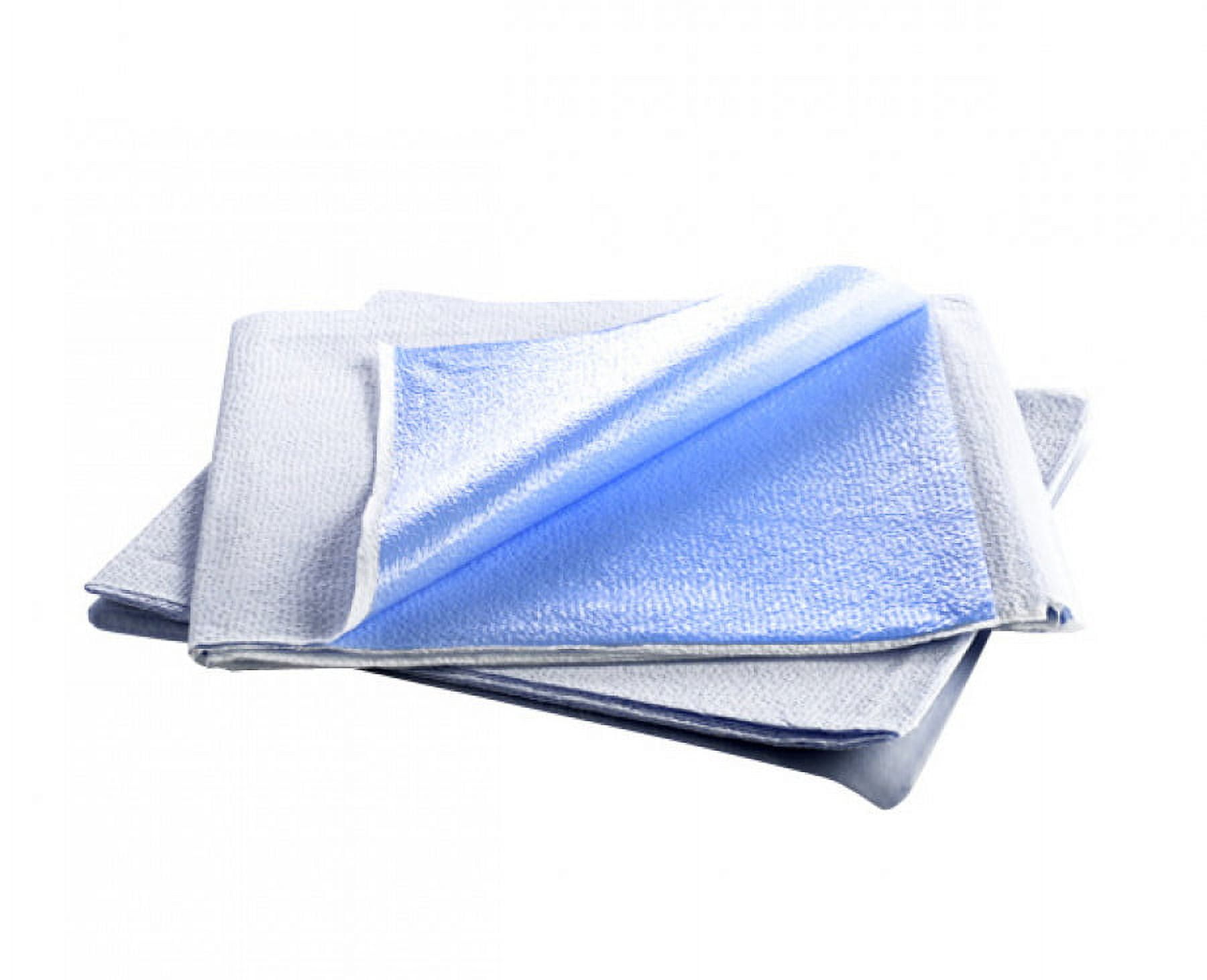 Graham Professional Drape Sheets - Tissue/Poly, White/Blue, 100/Case ...