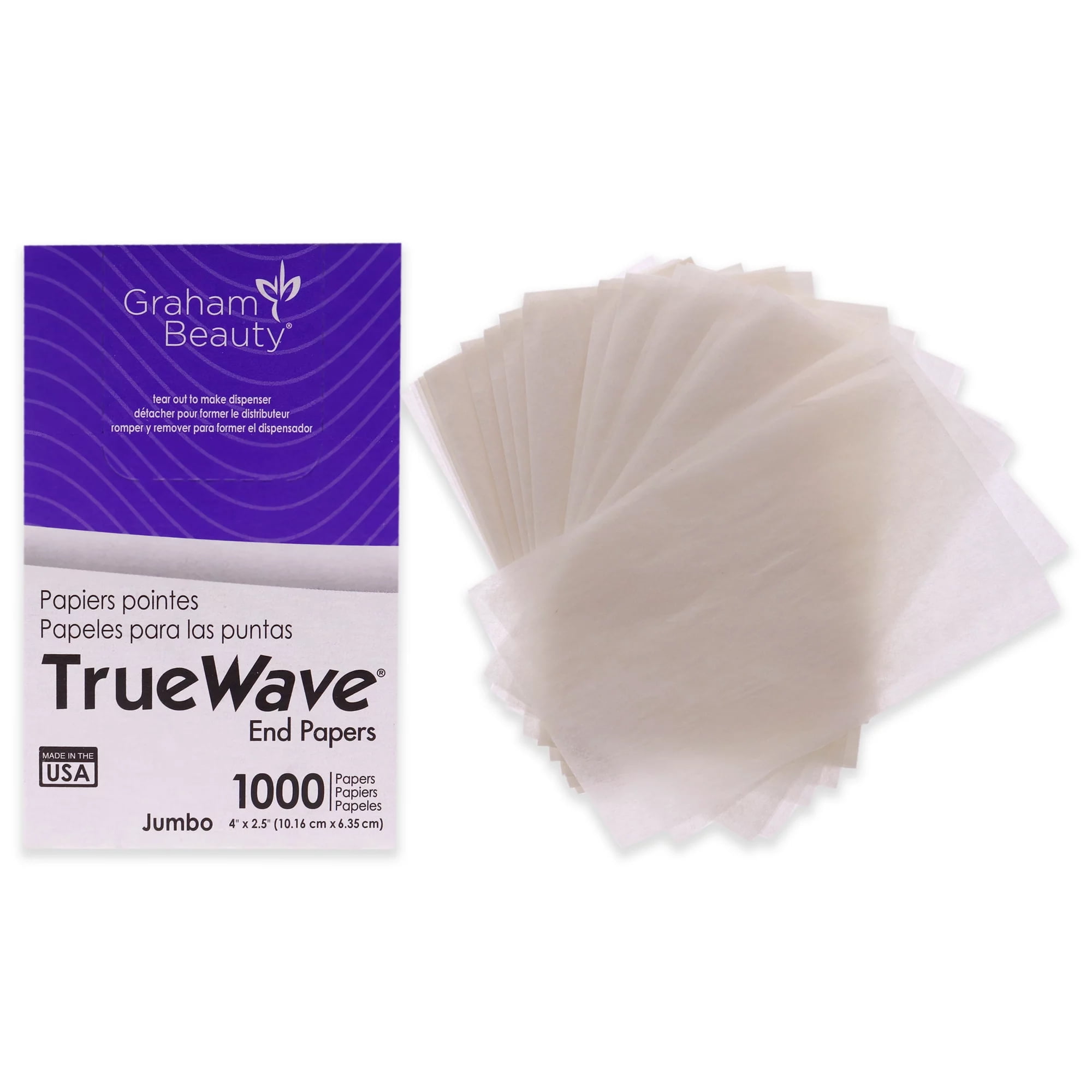 Graham TrueWave End Papers Jumbo, 1000/BX, Pack of 3 - Walmart.com
