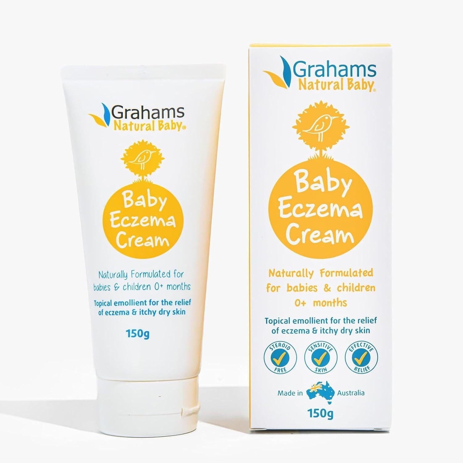 Grahams Natural Baby Eczema Cream for 0-12yrs | Dry Skin & Rash ...