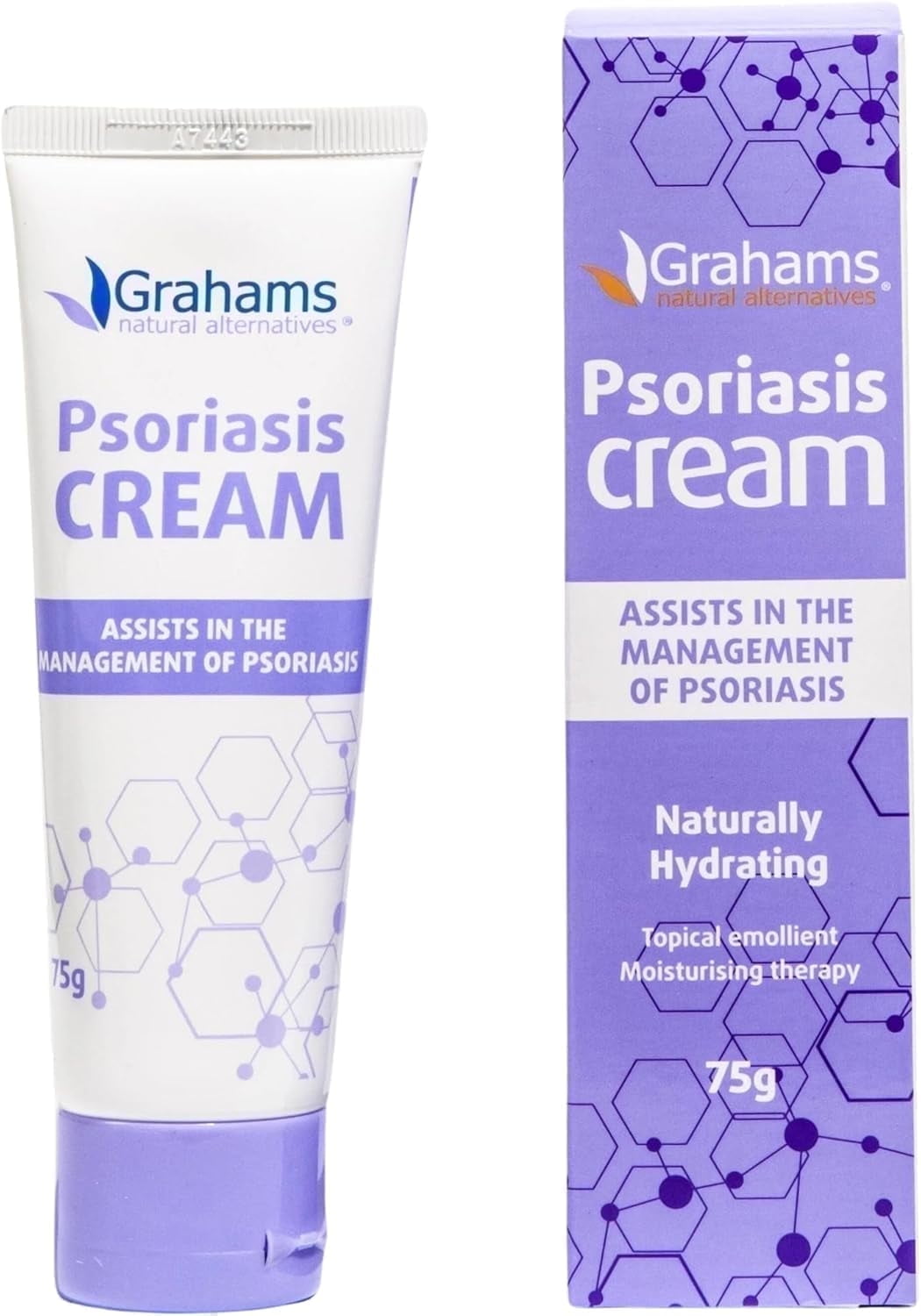 Grahams Natural Psoriasis Moisturizing Cream, 2.64 oz, Steroid-Free ...