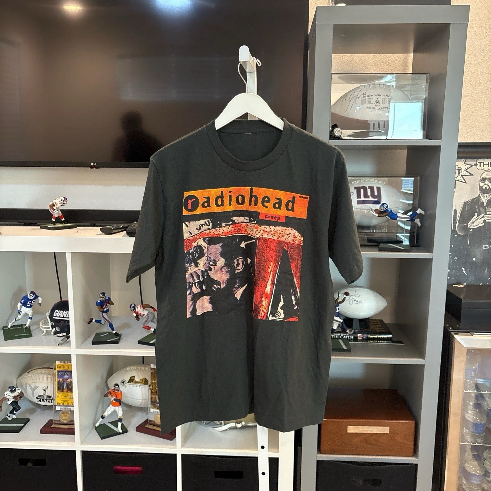 Grail 90s Radiohead Band JFK Creep Albums Single Stitch Tour Tee Shirt ...