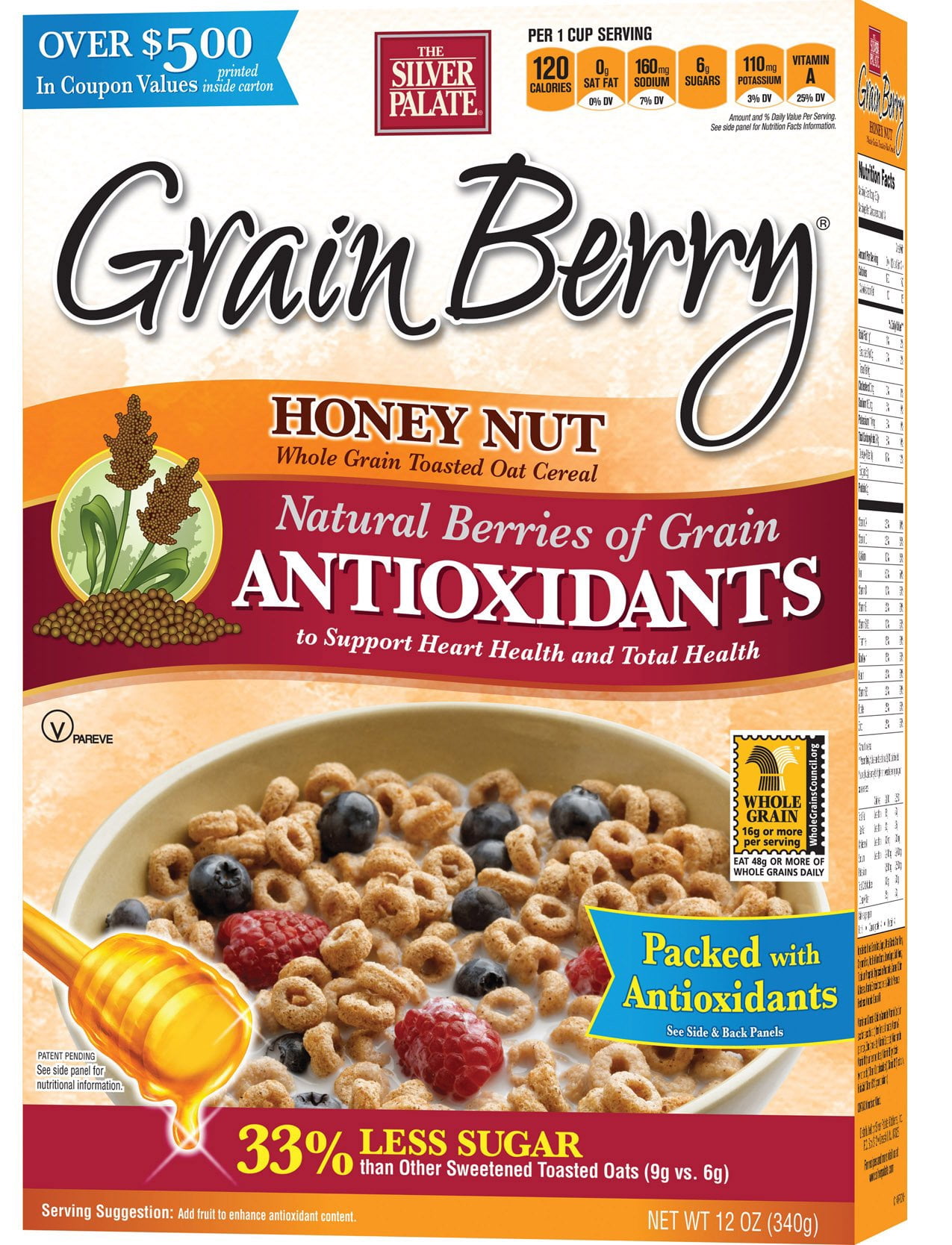 Grain Berry Honey Nut MMF7 Toasted Oats, 12 Ounce - Walmart.com