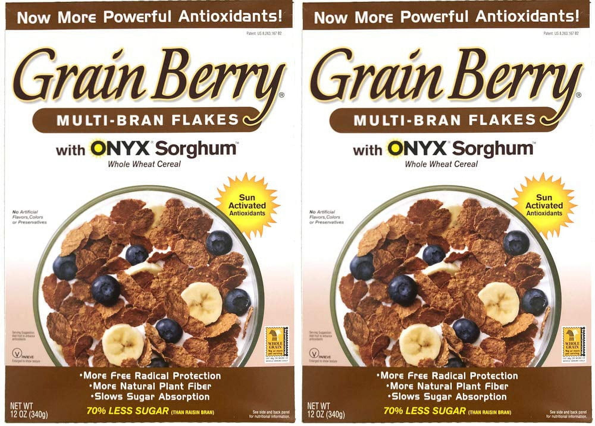 Grain Berry Multi-Bran Flakes YPF5 w/ONYX Sorghum - 2 Pack (24 Oz ...