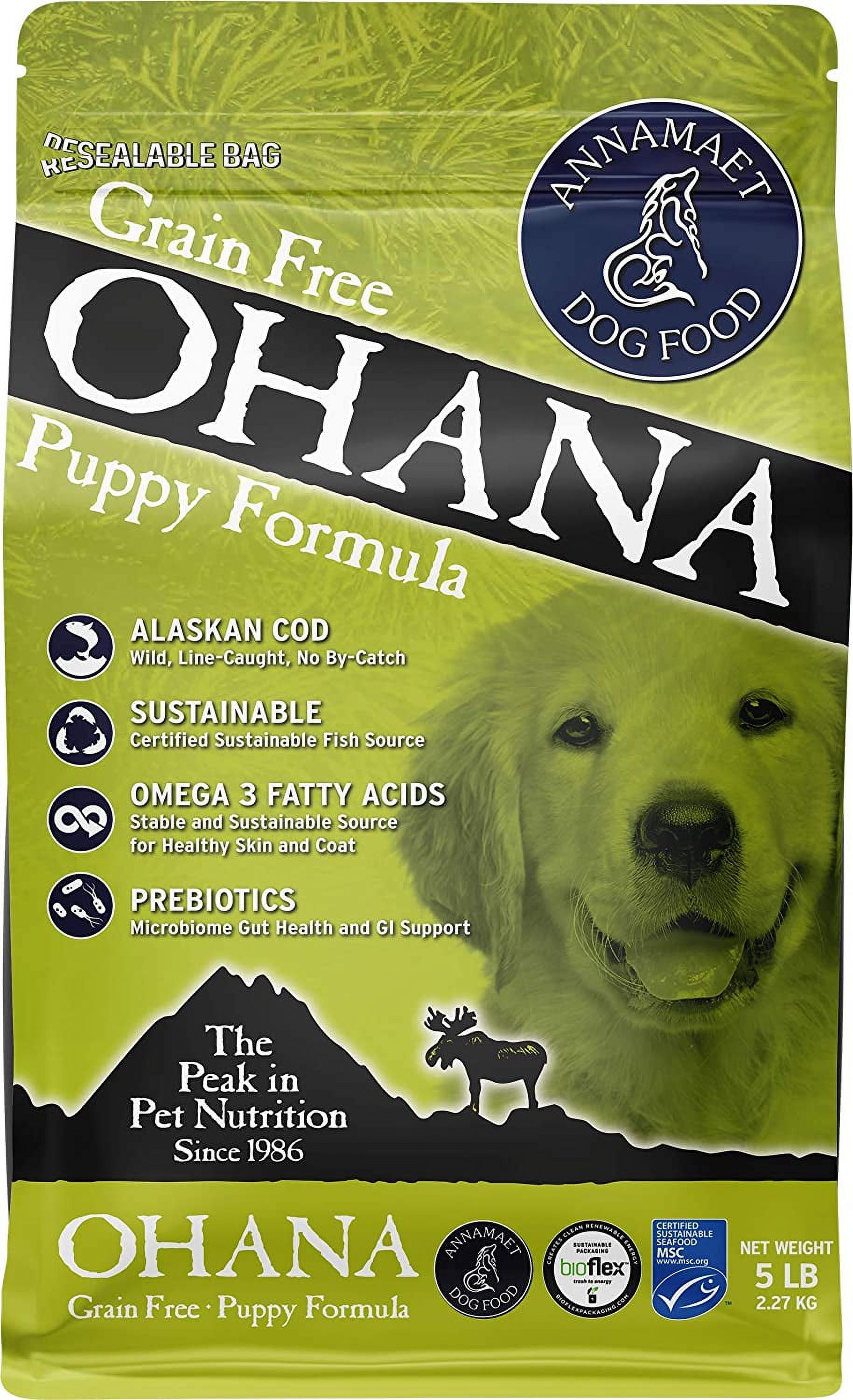 Grain-Free Ohana Puppy Formula Dry Dog Food, (Line-Caught Cod ...