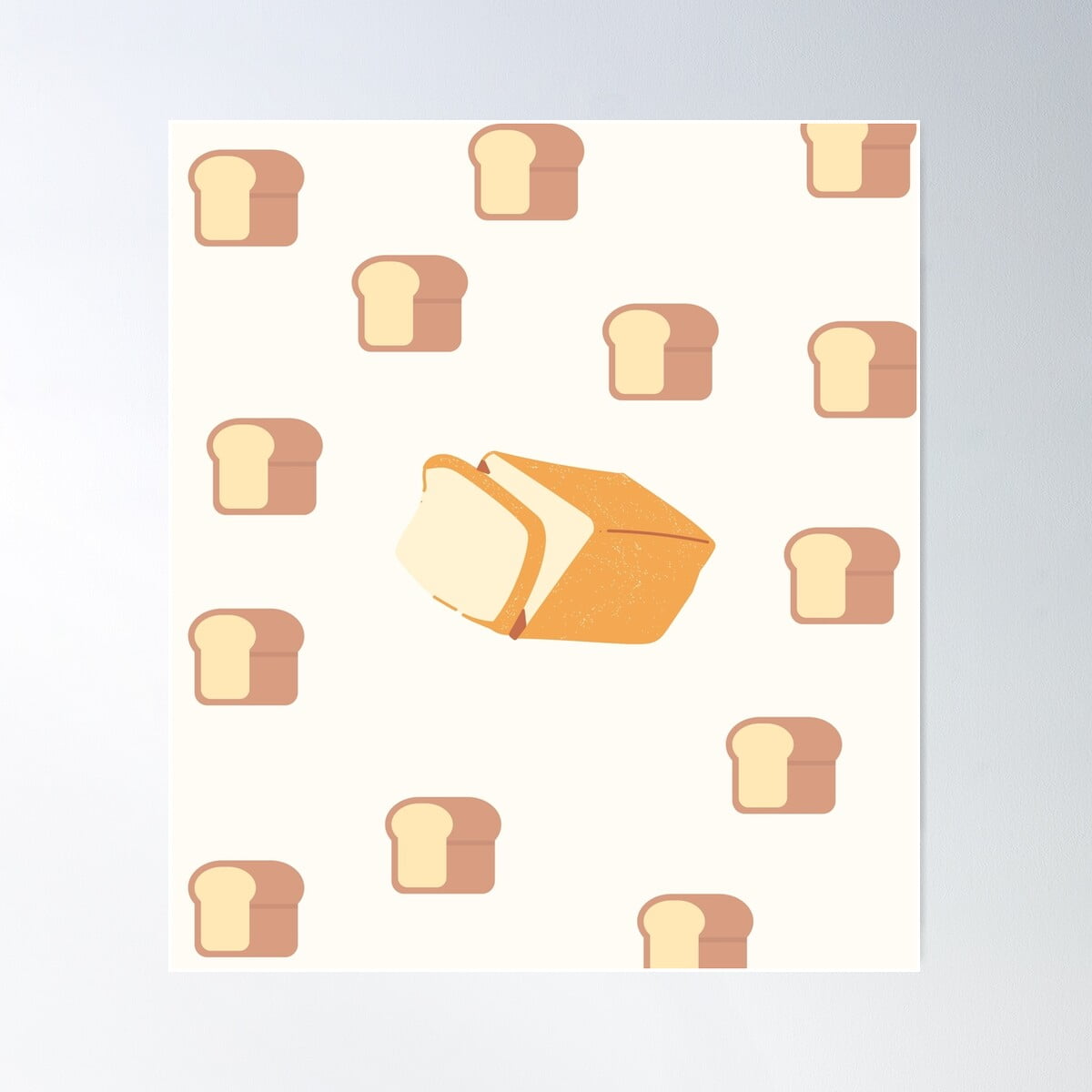 Grain Loaf Grain Bread Pesky Bird-Food Poster Wall Art, Modern Wall ...