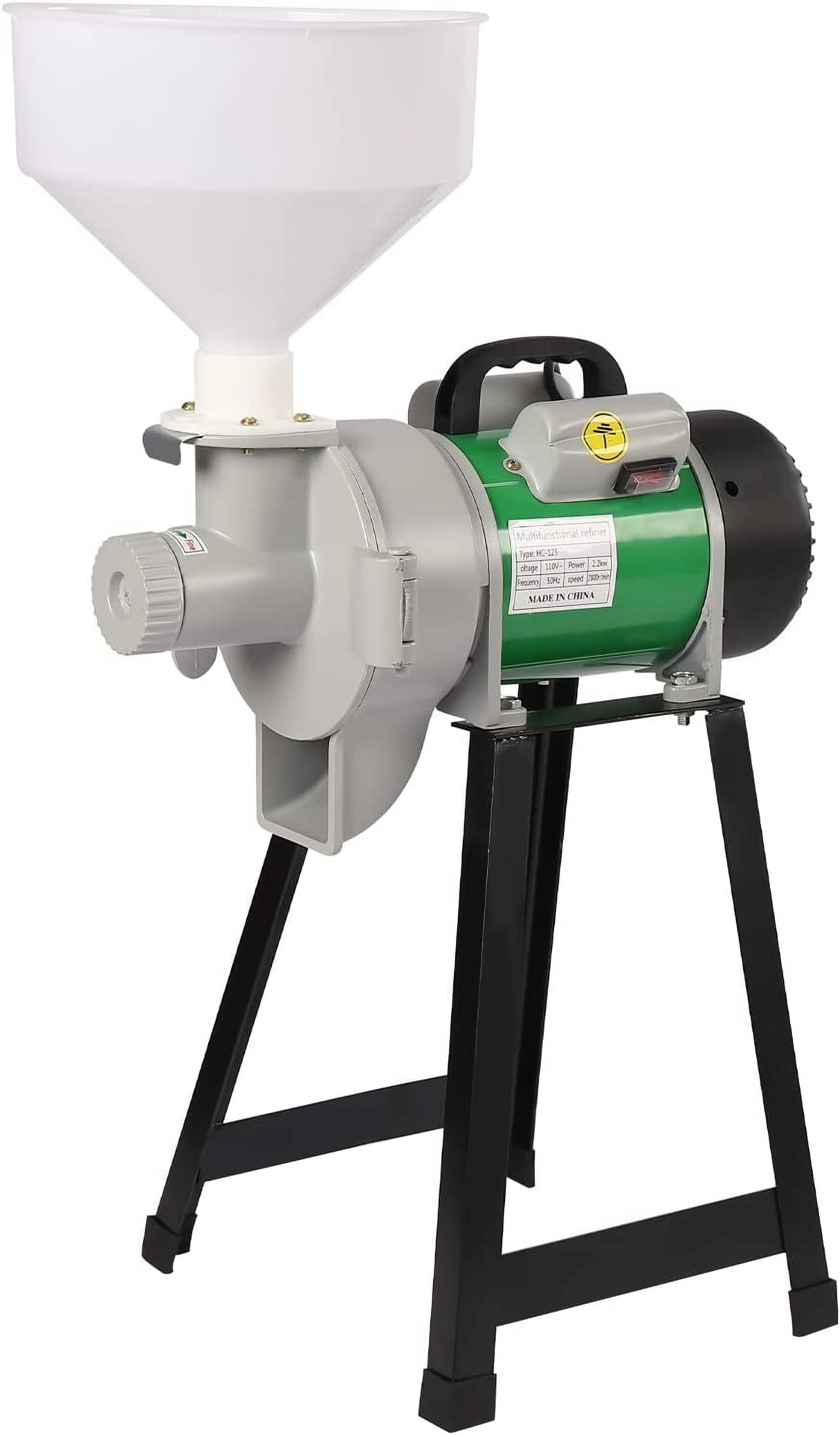 Grain Mill 2200W Electric Corn Grinder Wet Dry Mill Machine Refiner ...