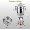 Grain Mill, 550g Flour Mill Grinder for Home - Walmart.com