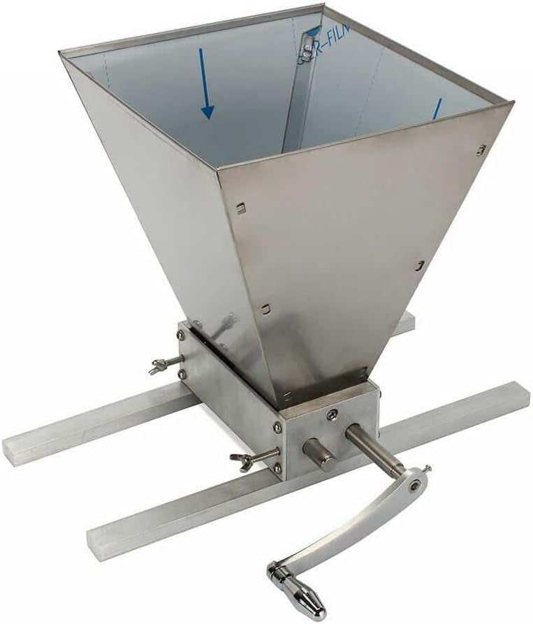Grain Mill Barley Grinder with 1 Gallon Hopper 8 lbs/min Manual Grain ...