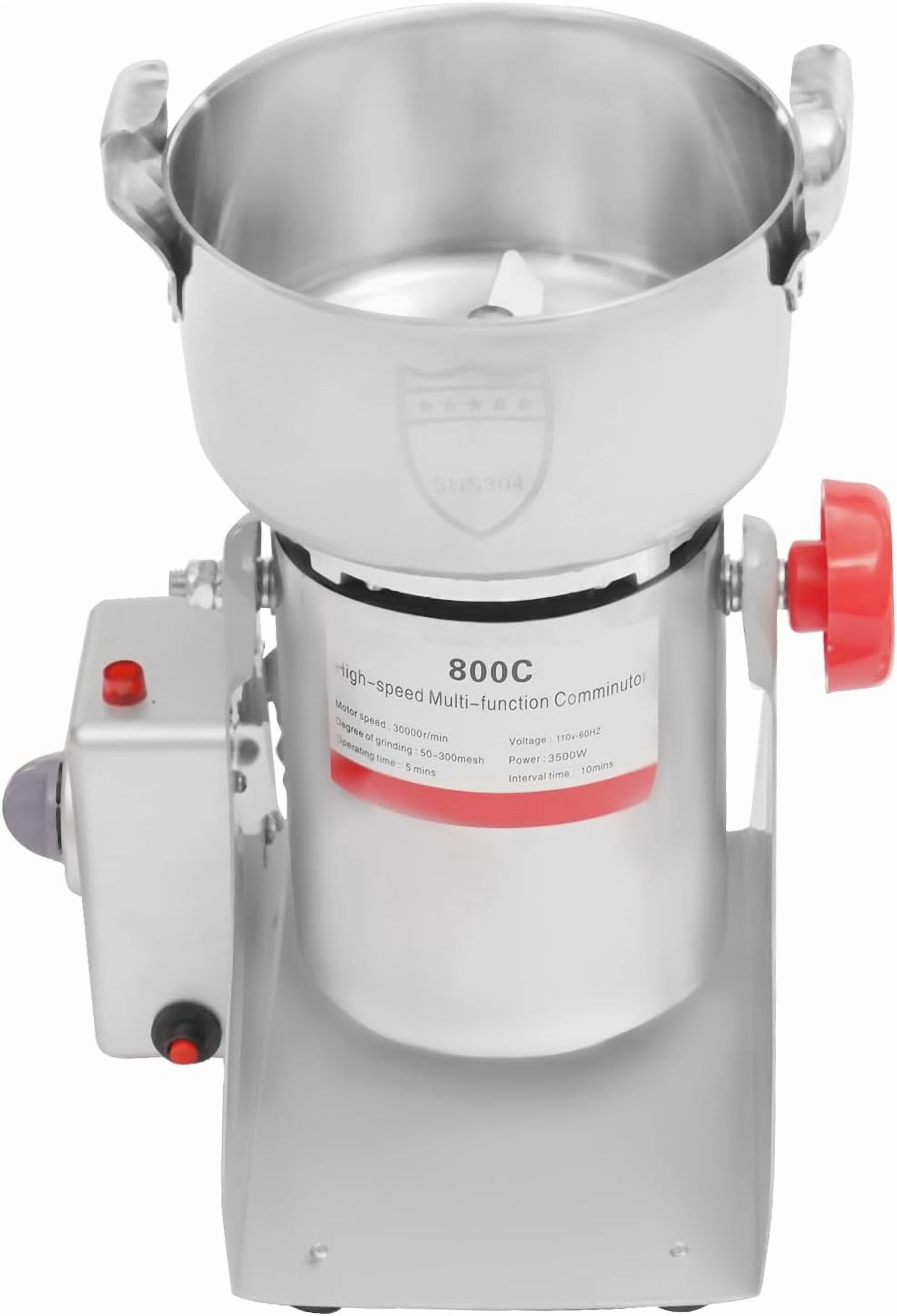 Grain Mill Grinder 800g High Speed Food Grain Mill 304 Stainless Steel ...