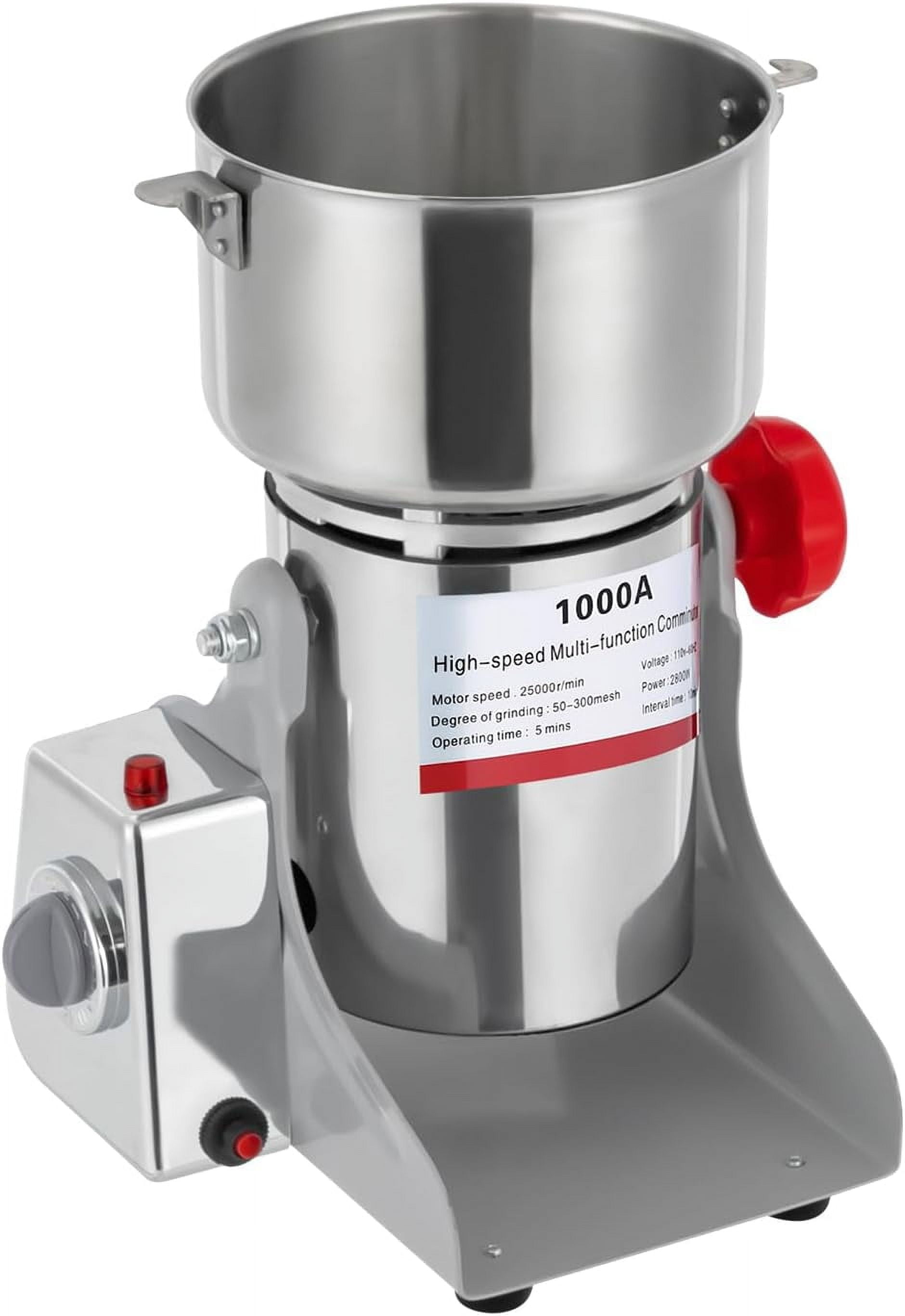 Grain Mill Grinder Electric 1000g Commercial Spice Grinder 3600W ...