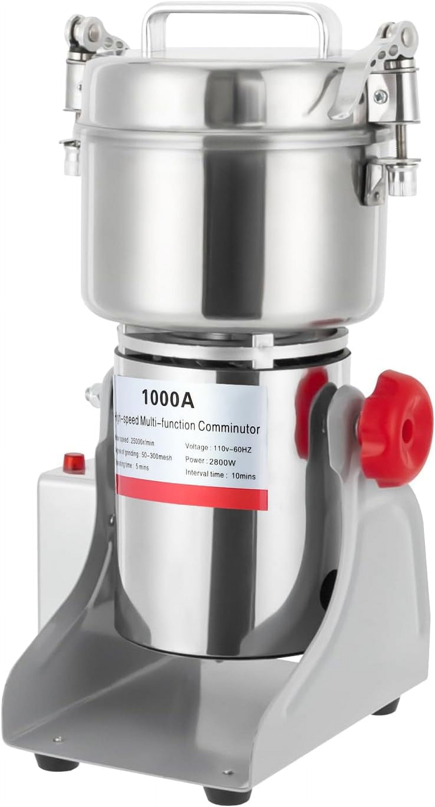 Grain Mill Grinder Electric 1000g Commercial Spice Grinder 3600W ...