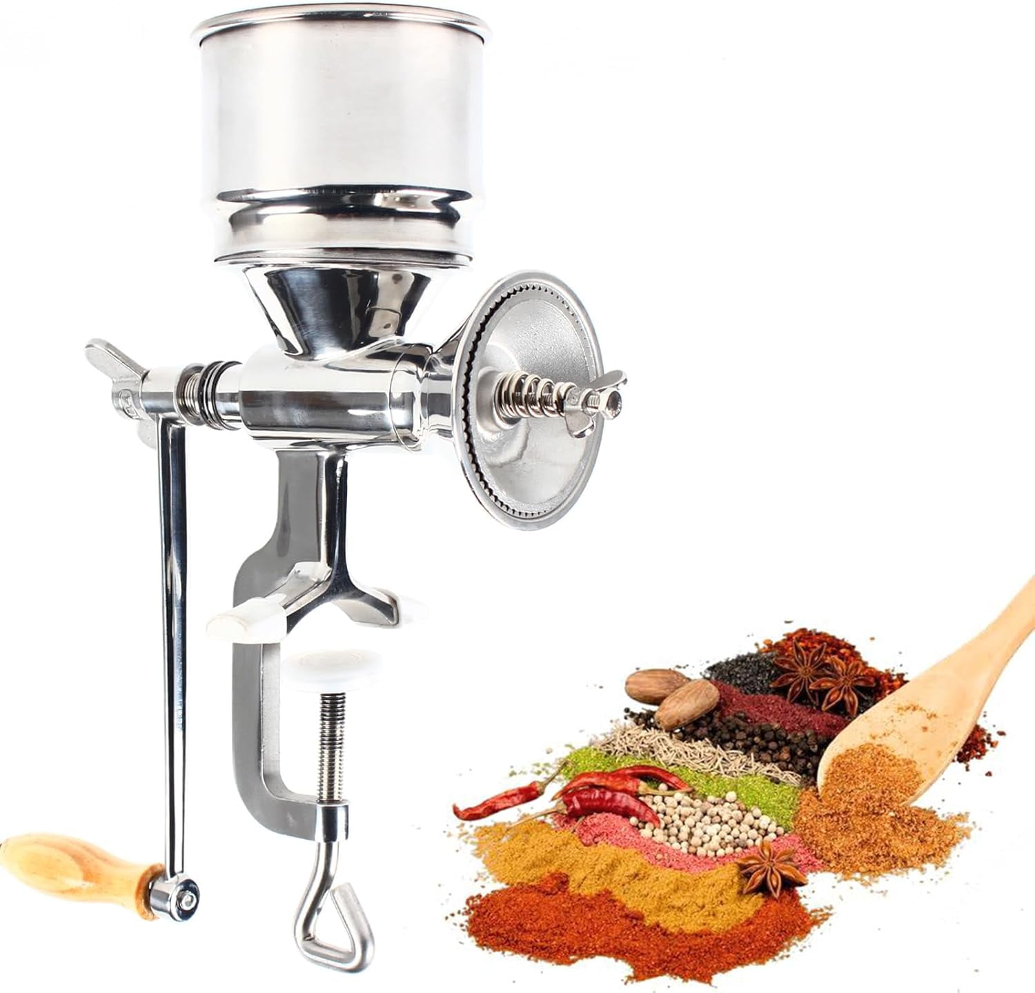 Grain Mill Manual grain Grinder, Manual Corn Flour Grains Grinder Corn ...