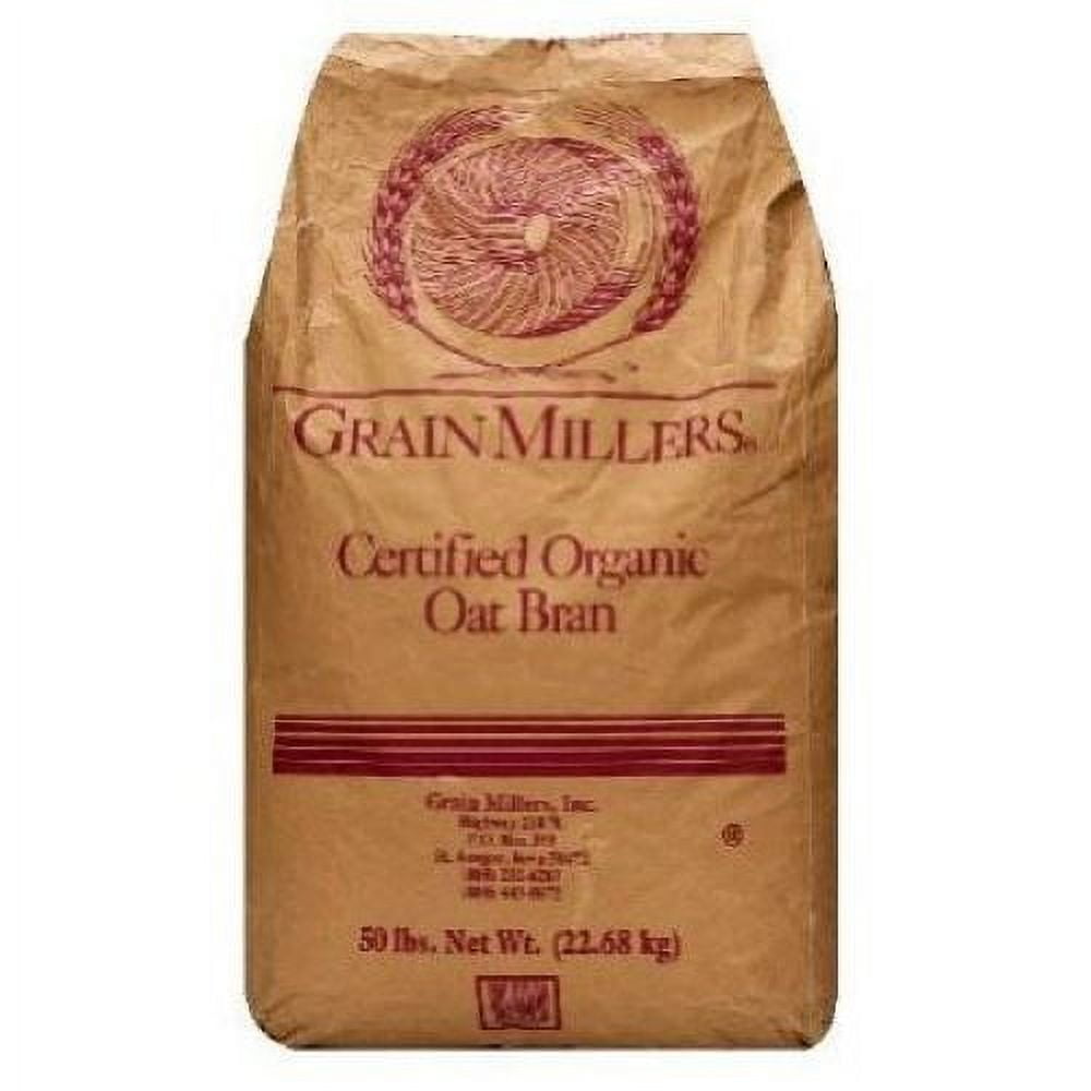 Grain Millers Organic Premium Fine Oat Bran, 50 Pound -- 1 each ...