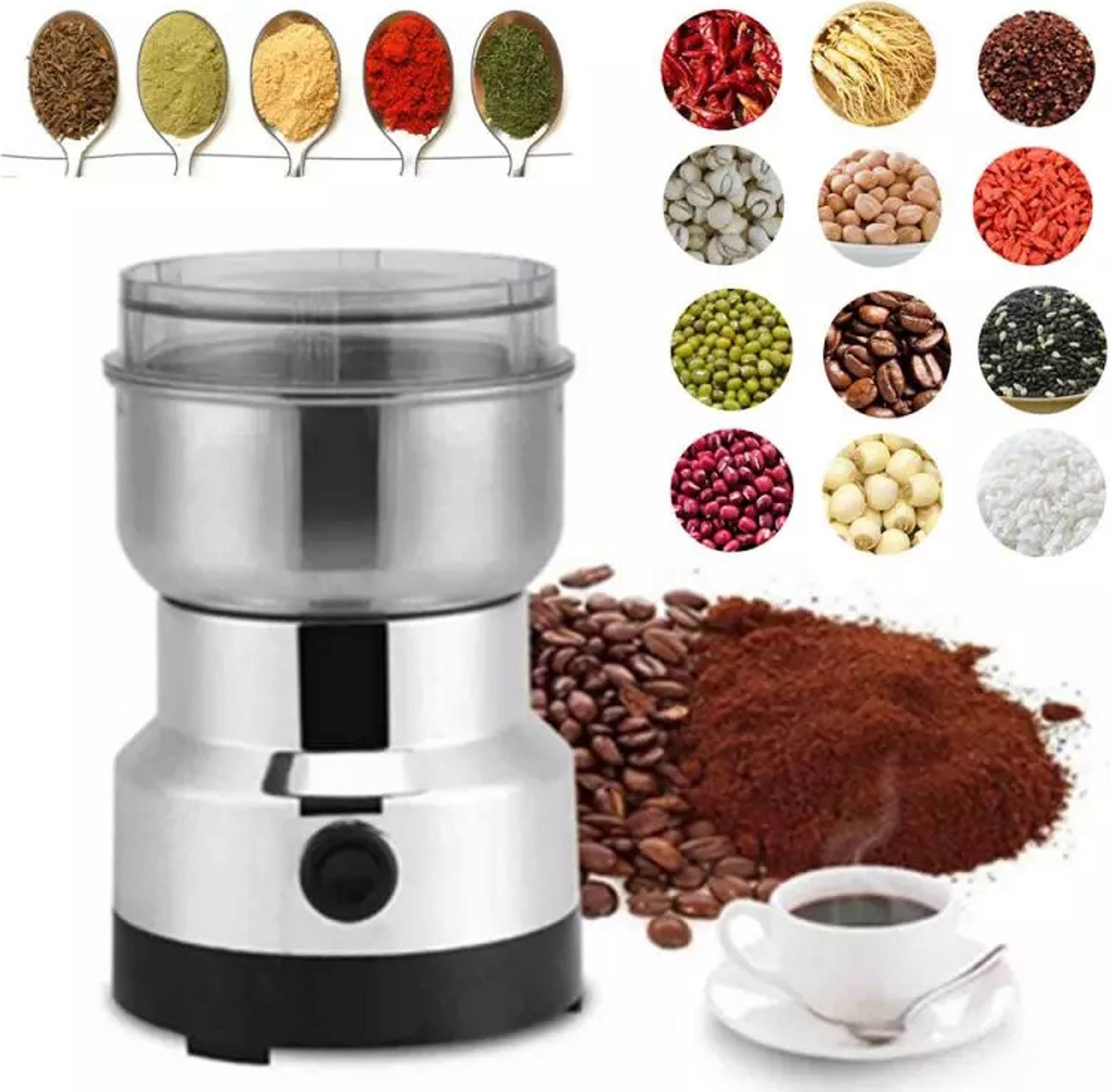 Grain Mills Electric Electric Mill, For Herbs/Spices/Nuts/Cereals, With ...