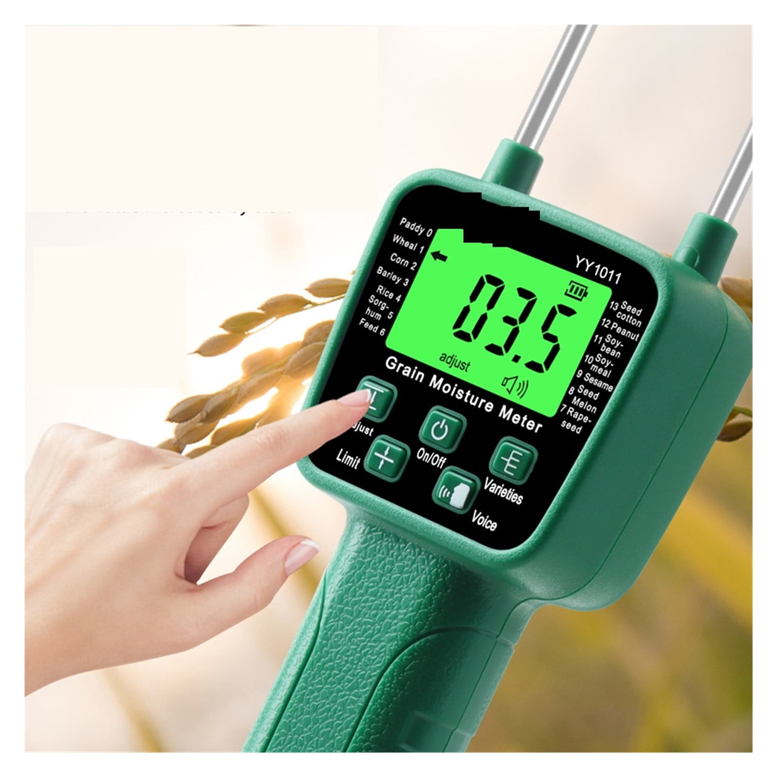 Grain Moisture Meter Digital Grain Moisture Content Tester For Wheat ...