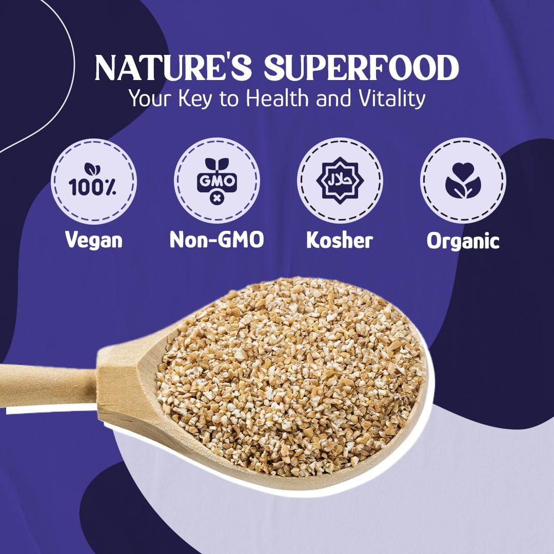 Grain Oat Groats, Bulk, Organic, Steel Cut, Irish Oatmeal, Non GMO, 50 ...