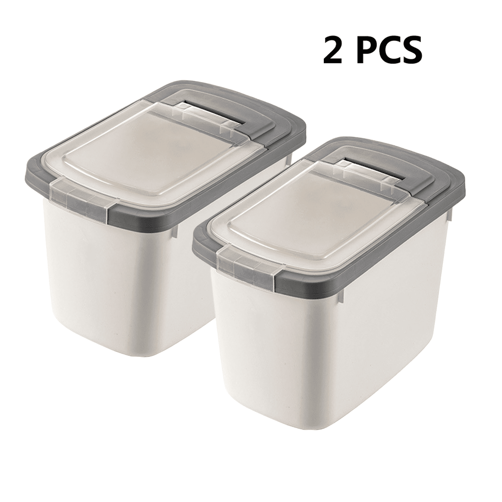 Grain Rice Storage Bin Food Containers Set Leak Proof Locking Lid ...