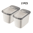 Grain Rice Storage Bin Food Containers Set Leak Proof Locking Lid, Large Storage Boxes Plastic ...