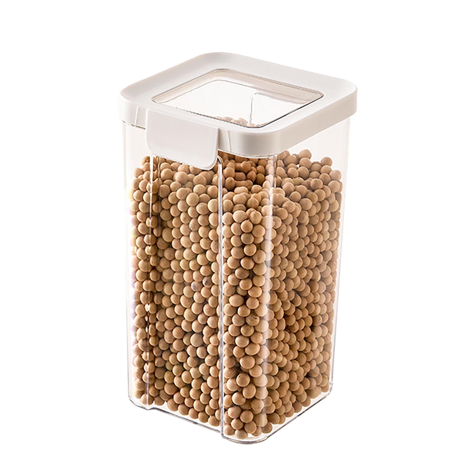 Grain Storage Cans, Transparent Plastic Food Grade, Stackable Design ...