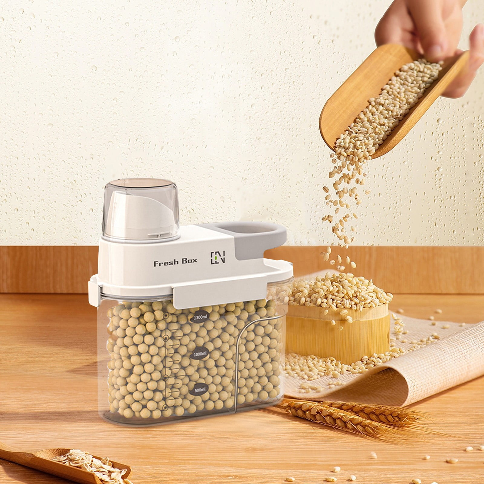 Grain Storage Container Food Grade PET | Double Sealed Airtight Cereal ...