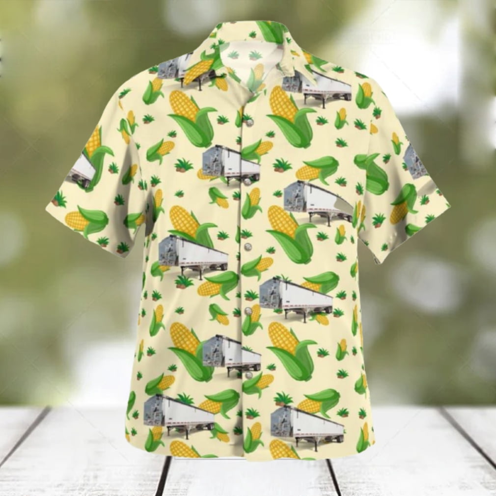 Grain Trailer Hawaiian Shirt Natural For Summer title - Walmart.com
