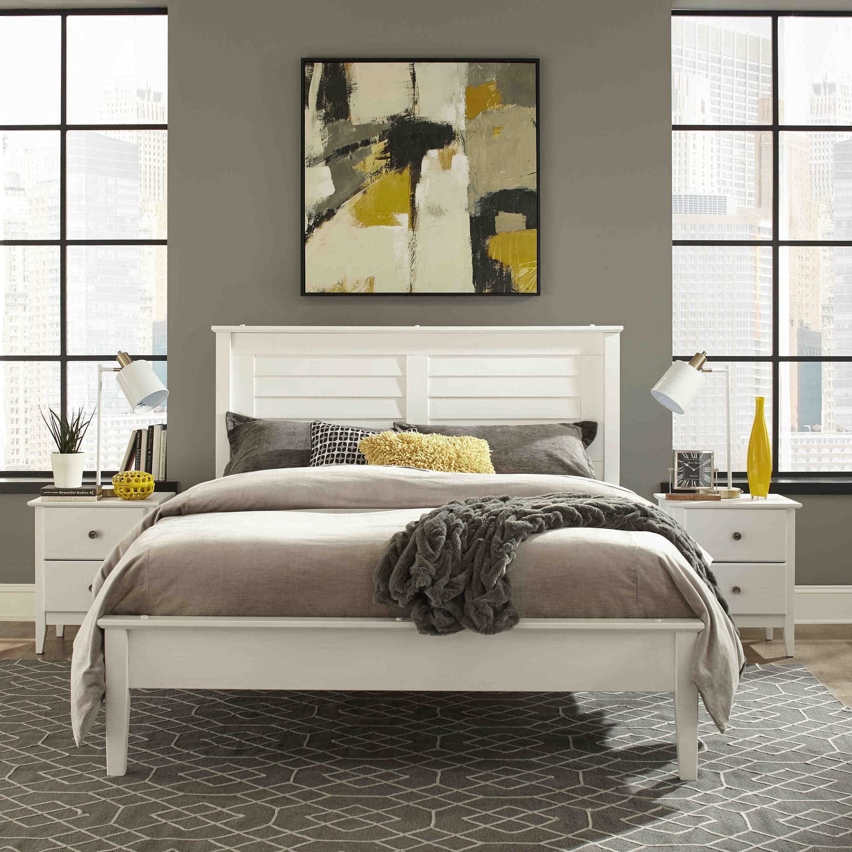 Free Shipping! Grain Wood Furniture Greenport Solid Wood Platform Bed ...