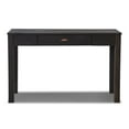 Grain Wood Furniture Montauk Desk/Dressing Table, Farmhouse Black ...