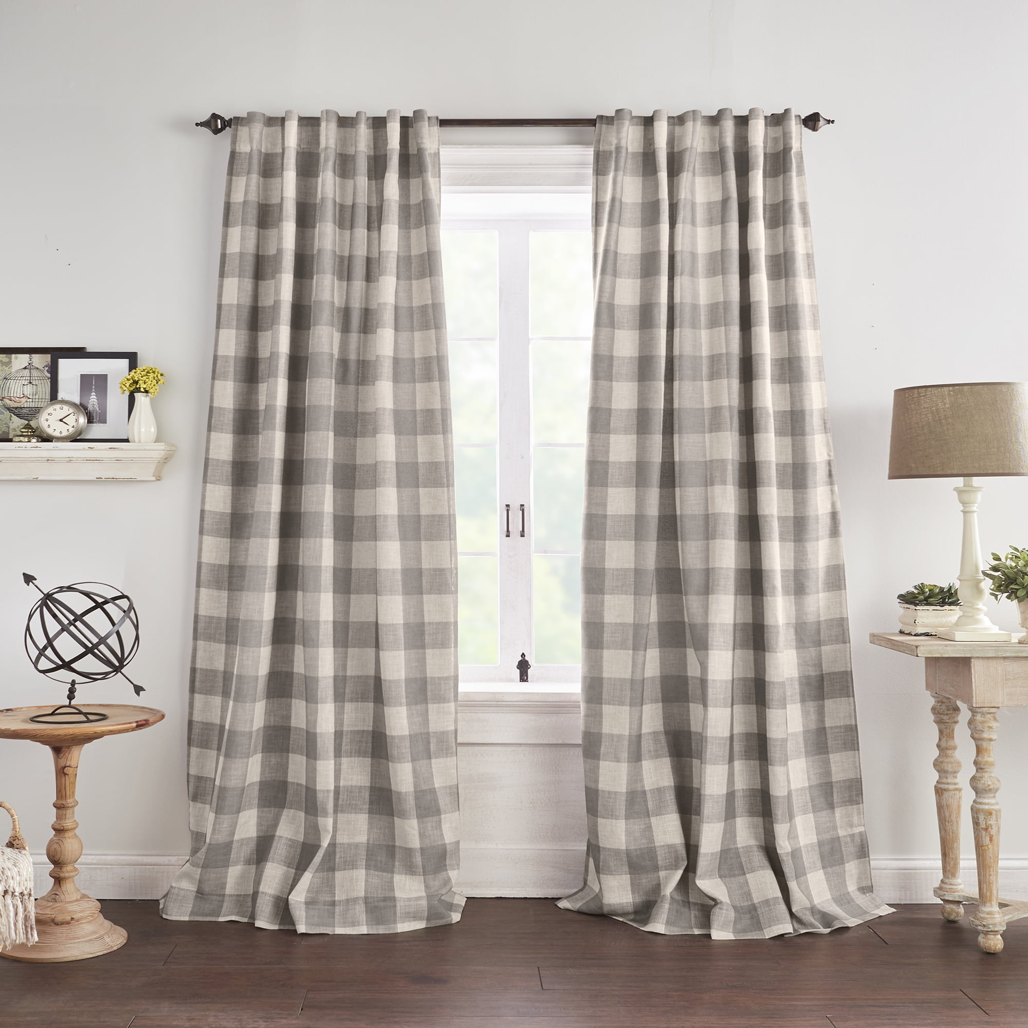 Grainger Buffalo Check Blackout Window Curtain - Walmart.com