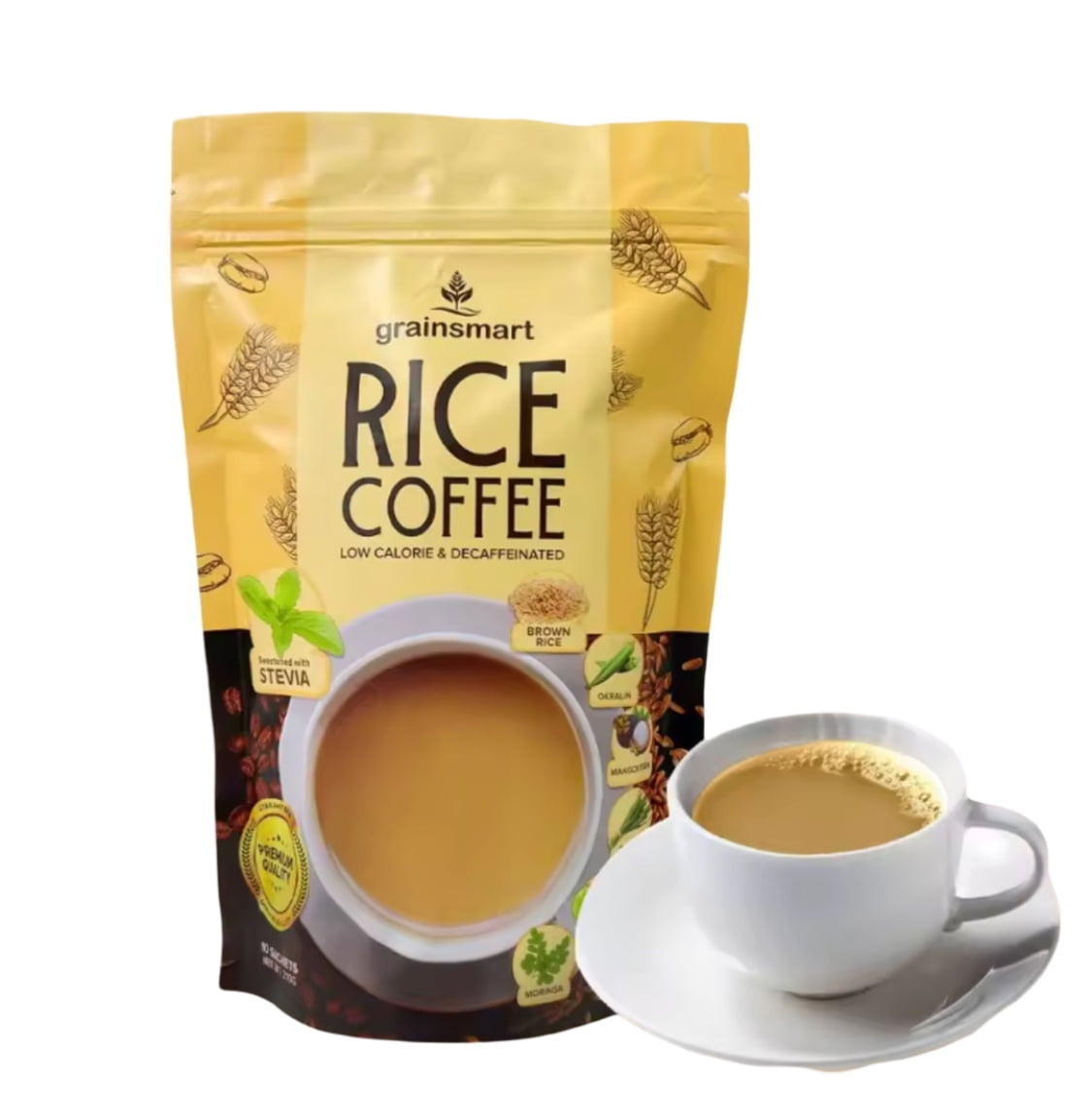 Grainsmart Brown Rice Coffee, 10 Sachets x 21g - Walmart.com
