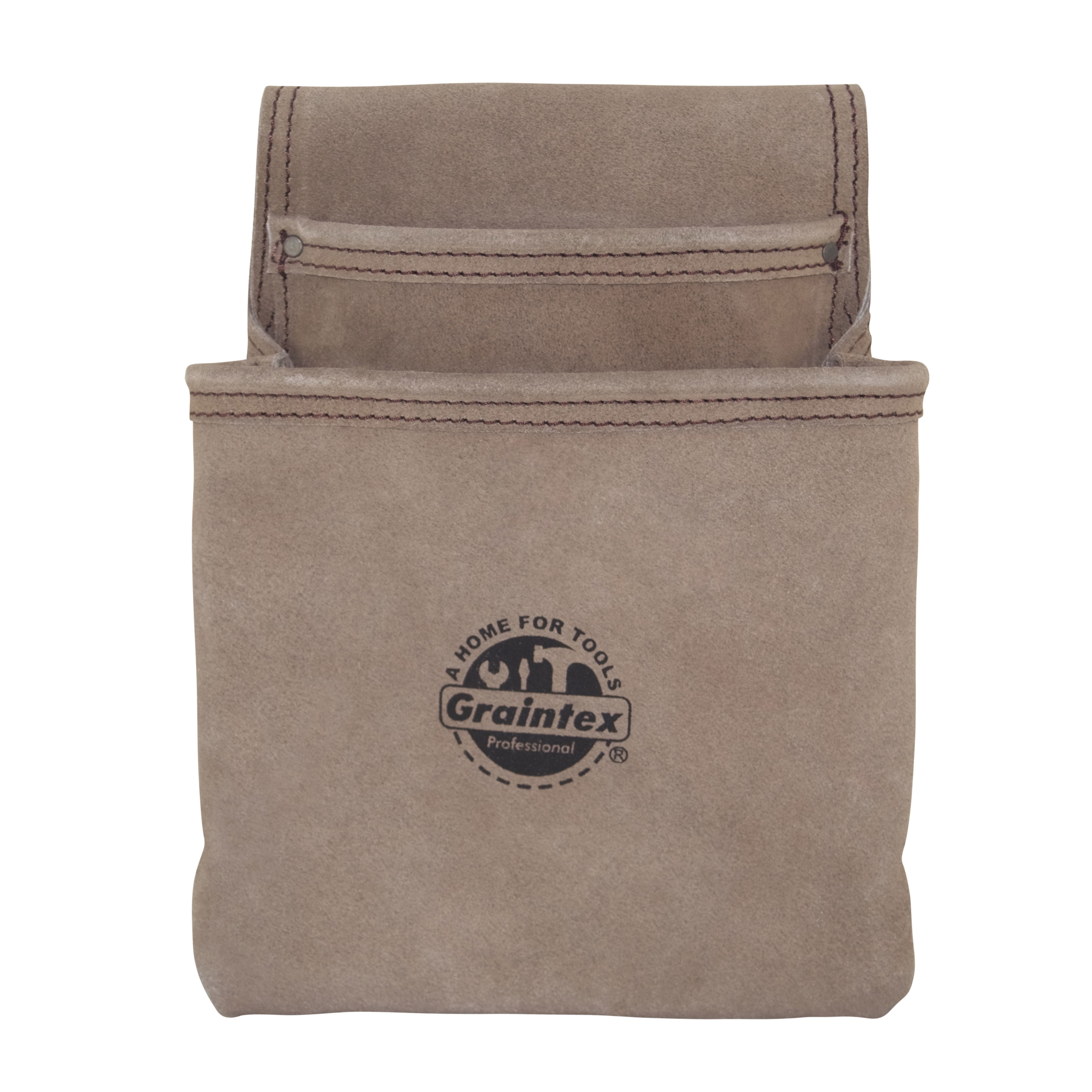 Graintex 2 Pocket Nail & Tool Pouch Beige Color Suede Leather for ...