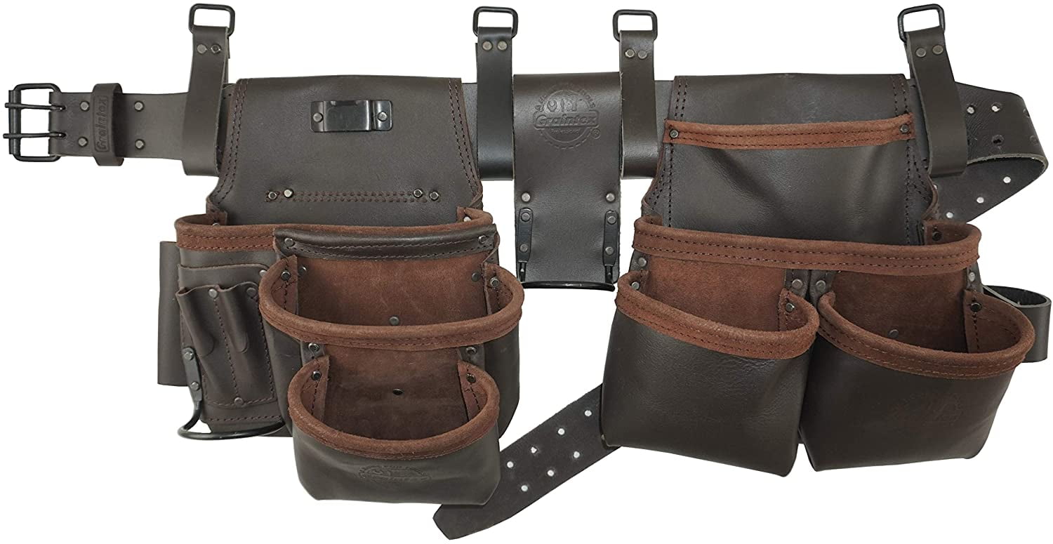 Graintex OD2222:: 10 Pocket Framers Tool Belt Premium Oil Tanned ...