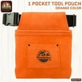 Graintex SS2576 :: 1 POCKET NAIL & TOOL POUCH ORANGE COLOR SUEDE ...