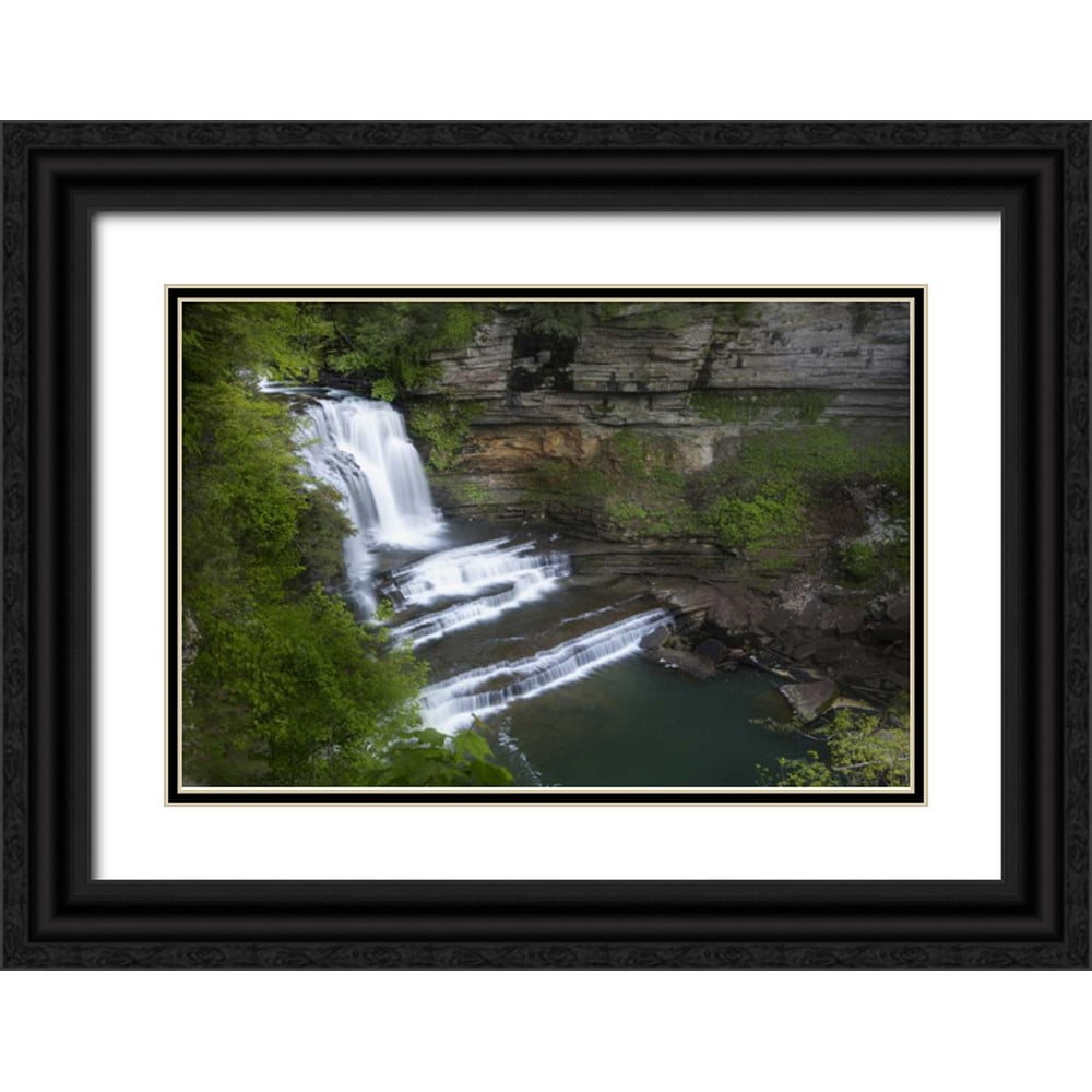 Grall, Don 24x17 Black Ornate Wood Framed with Double Matting Museum ...