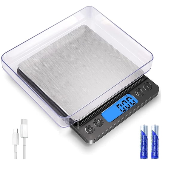 Gram Scale 0.01g Accuracy, Food Scales Kitchen Digital Weight Grams ...