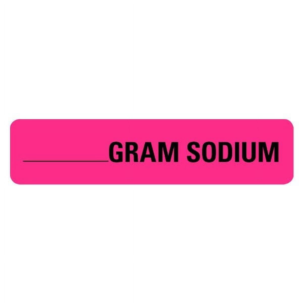 Gram Sodium Food Service Medical Labels - Walmart.com