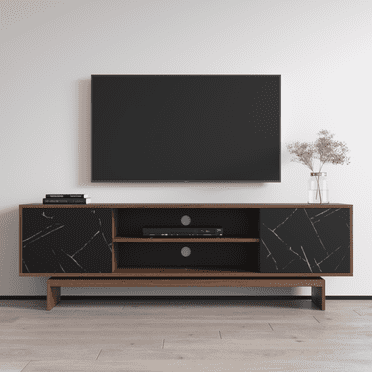 Render TV Stand Entertainment Center Walnut - Walmart.com